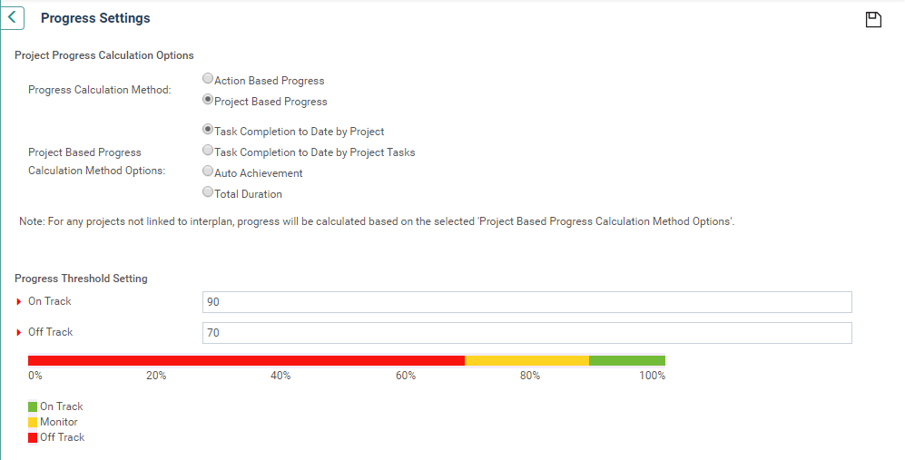 Progress Calculation